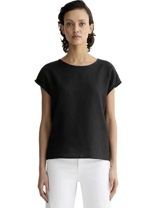 Everlane Linen Muscle Top - Black