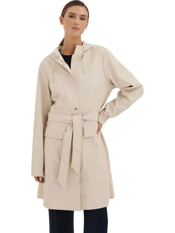 Rains Belted Raincoat - Dune Cream