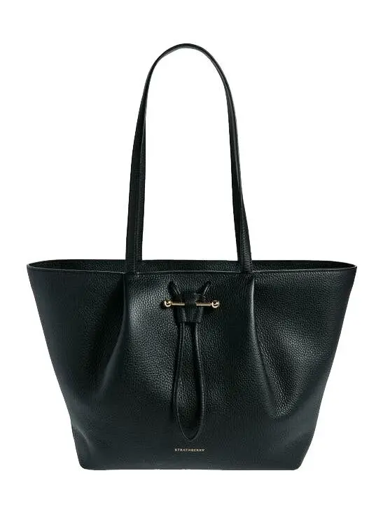 Strathberry Osette Leather Shopper - Black