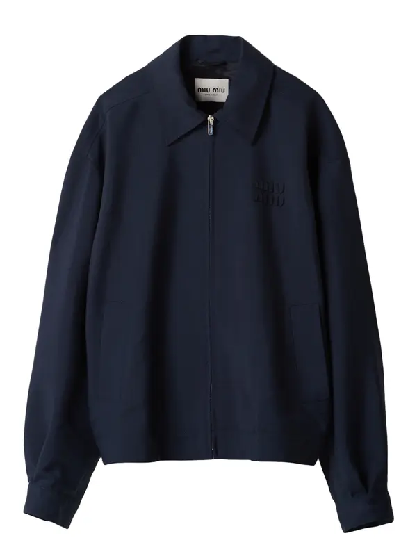 Miu Miu Mohair Blouson Jacket - Navy
