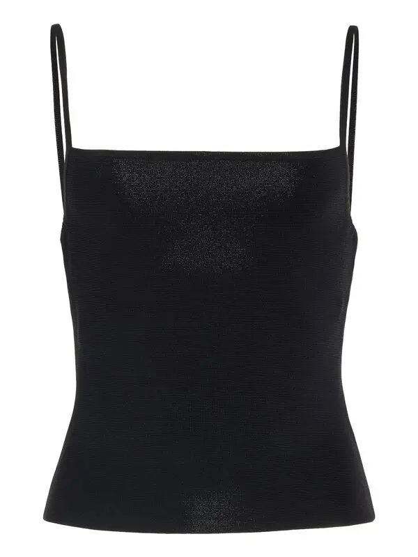Matteau Square Neck Tank Top - Black