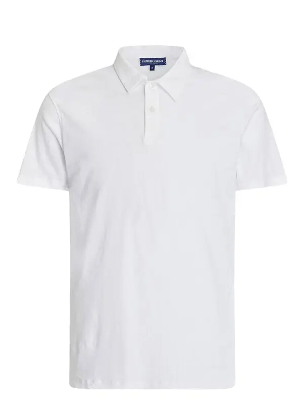 Frescobol Carioca Constantino Cotton And Linenblend Jersey Polo Shirt - White