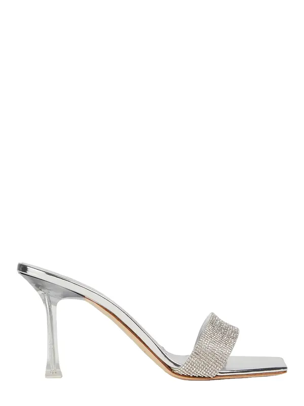 Magda Butrym Crystal-embellished Mules - Silver