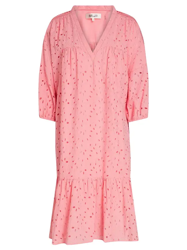 Diane Von Furstenberg Agar Broderie Anglaise Cotton Dress - Pink