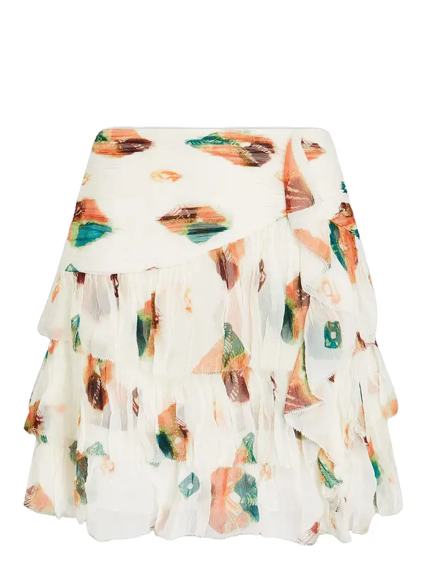 Ulla Johnson Ella Tiered Mini Skirt - Ivory