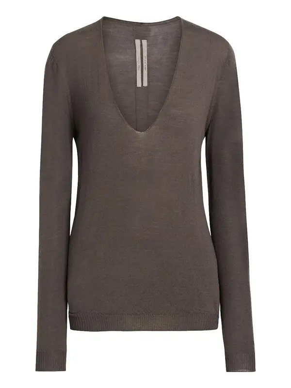Rick Owens Wool Sweater - Taupe