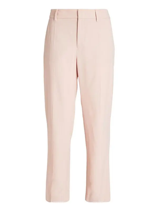Red Valentino Satin-crepe Straight-leg Pants - Blush