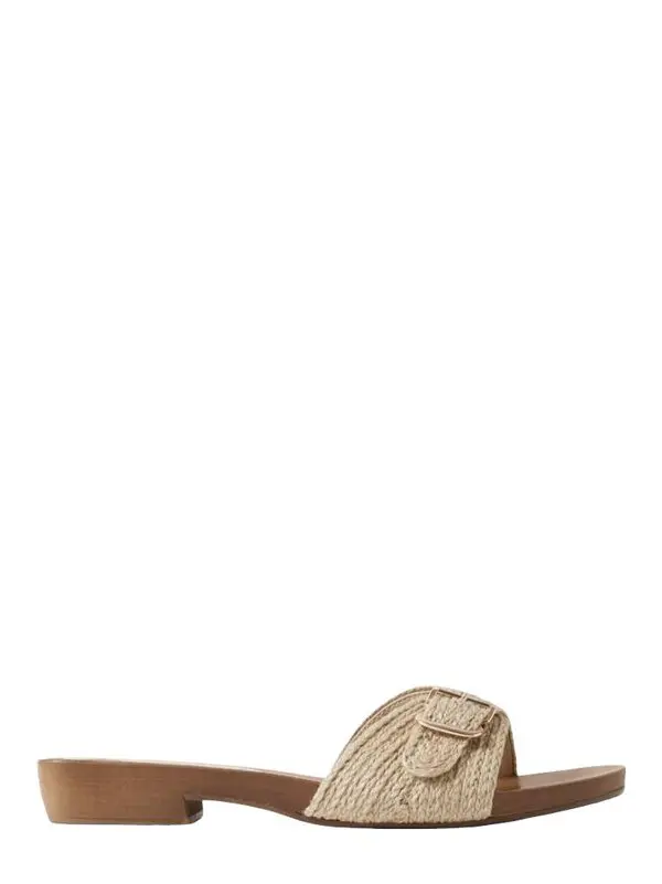 Gabriela Hearst Clover Jute Slides - Ivory