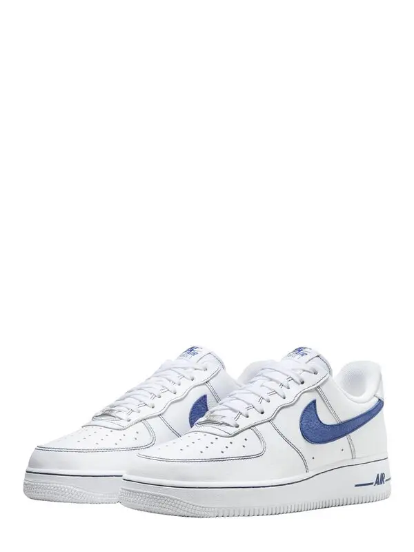 Nike Air Force 1 '07 Lv8 Sneakers - White/ Deep Royal Blue