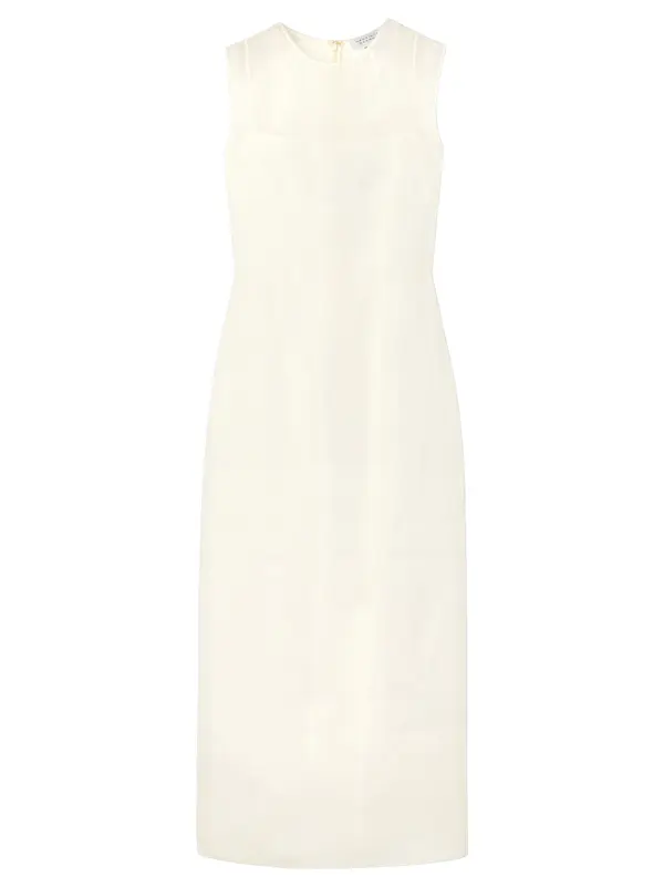 Gabriela Hearst Maslow Silk-organza Maxi Dress - Ivory