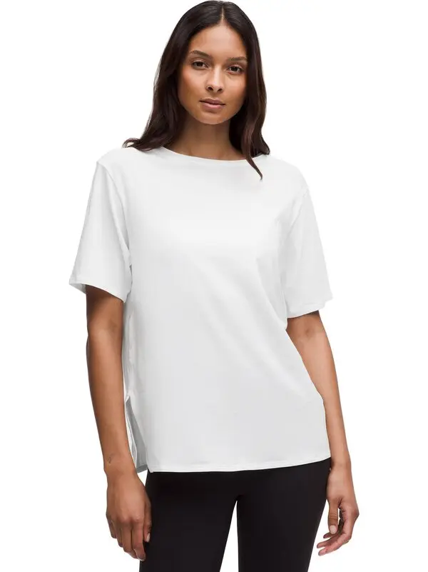 Lululemon Relaxed-fit Boatneck T-shirt - White