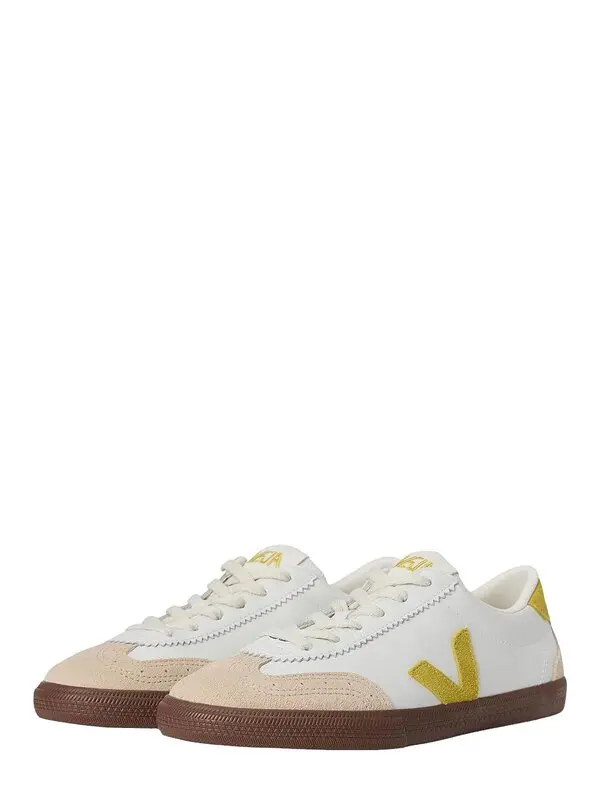 VEJA Volley Lace-up Sneakers With Paneled Design - Beige