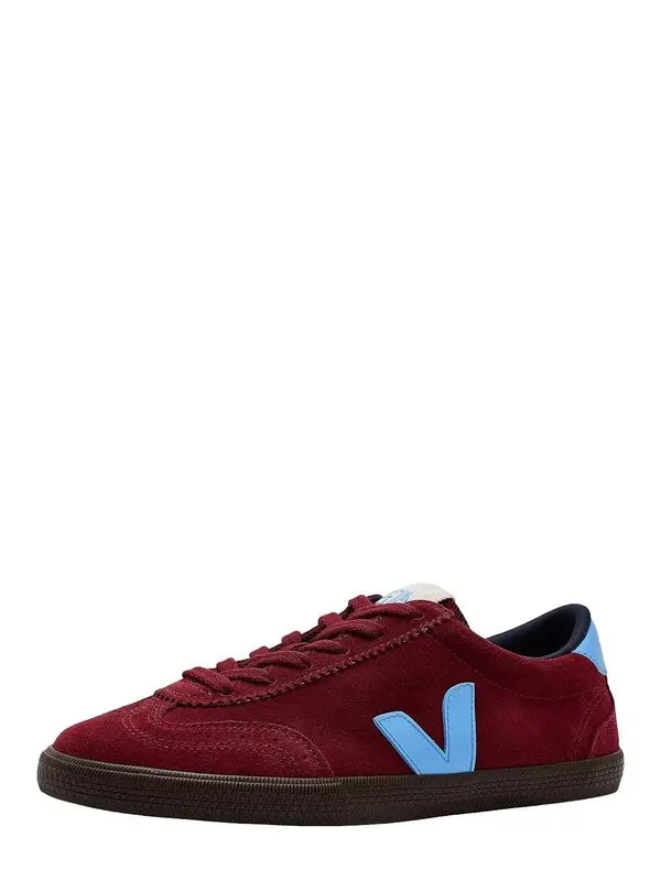 VEJA Volley Suede And Organic Cotton Sneakers - Blue