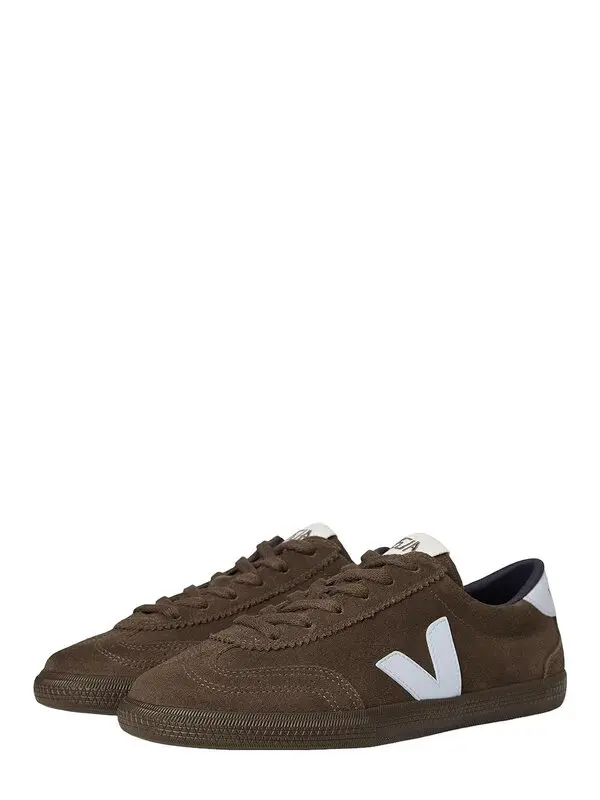 VEJA Volley Lace-up Sneakers With Paneled Design - Brown