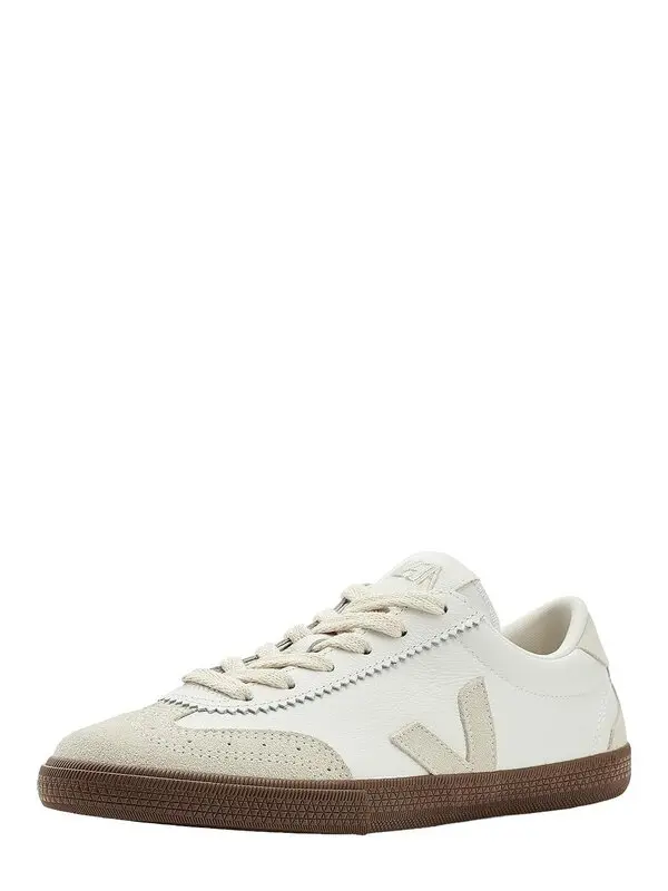VEJA Volley Lace-up Sneakers With Paneled Design - Gray