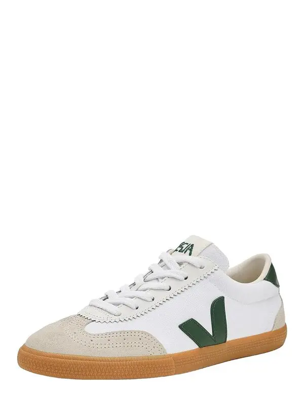 VEJA Volley Lace-up Sneakers With Paneled Design - Green