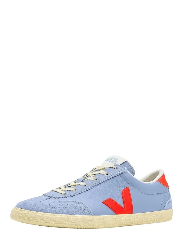VEJA Volley Lace-up Sneakers With Paneled Design - Orange