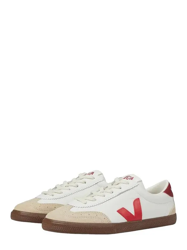 VEJA Volley Lace-up Sneakers With Paneled Design - Pink