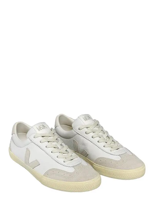 VEJA Volley Suede And Organic Cotton Sneakers - White