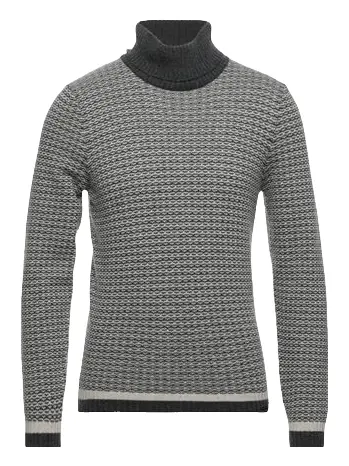 BROOKSFIELD Knitted Turtleneck Top - Grey