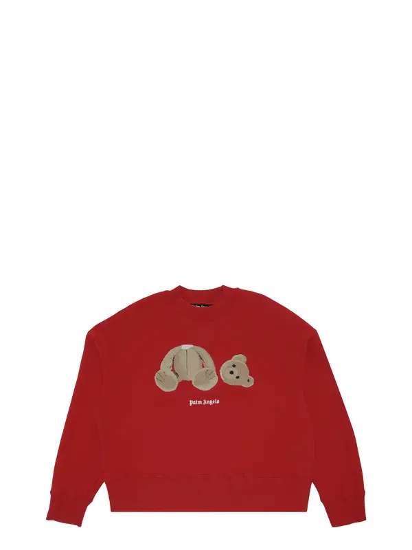 Palm Angels Bear Crewneck - Red