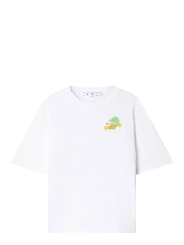 Off-White Brush Arrow Skate T-shirt /multicolor - White