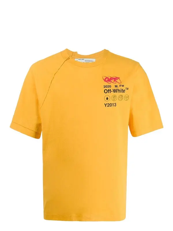 Off-White Industrial Y013 Short-sleeve Recon Tee /black - Yellow