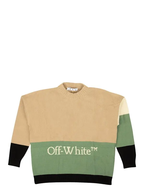 Off-White Block Wool Crewneck - Multicolor