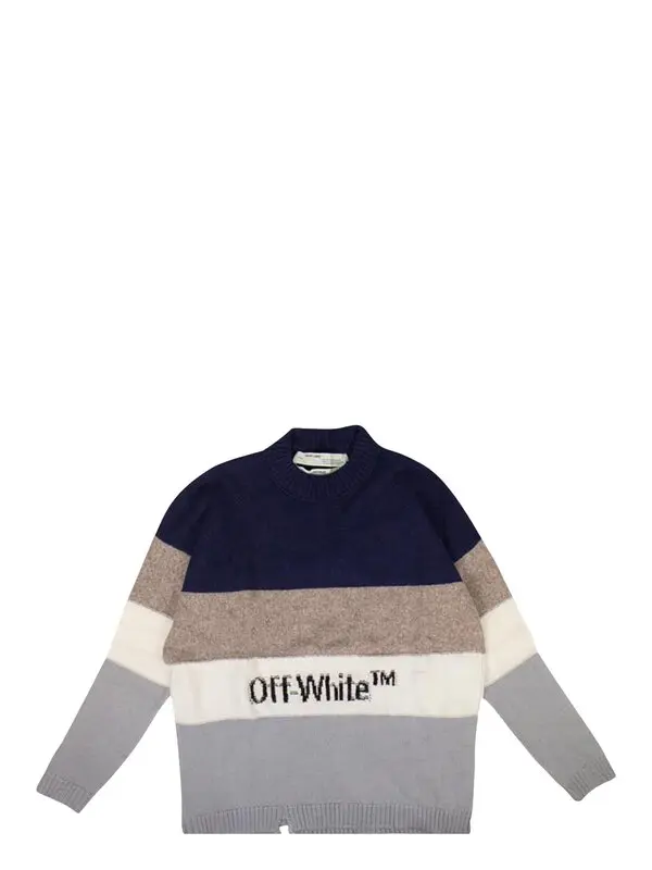 Off-White Striped Wool Sweater - Multicolor