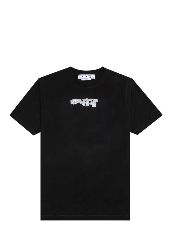 Off-White Carlos Type Over Short-sleeve Tee /white - Black