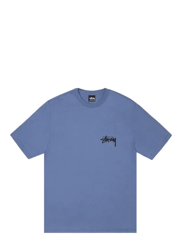 StÜssy Classic Dot T-shirt 'storm - Blue