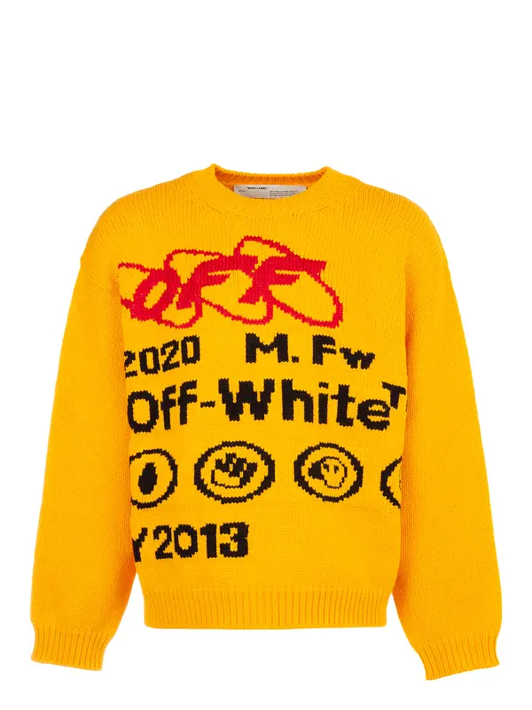 Off-White Industrial Y013 Knit Crewneck - Yellow