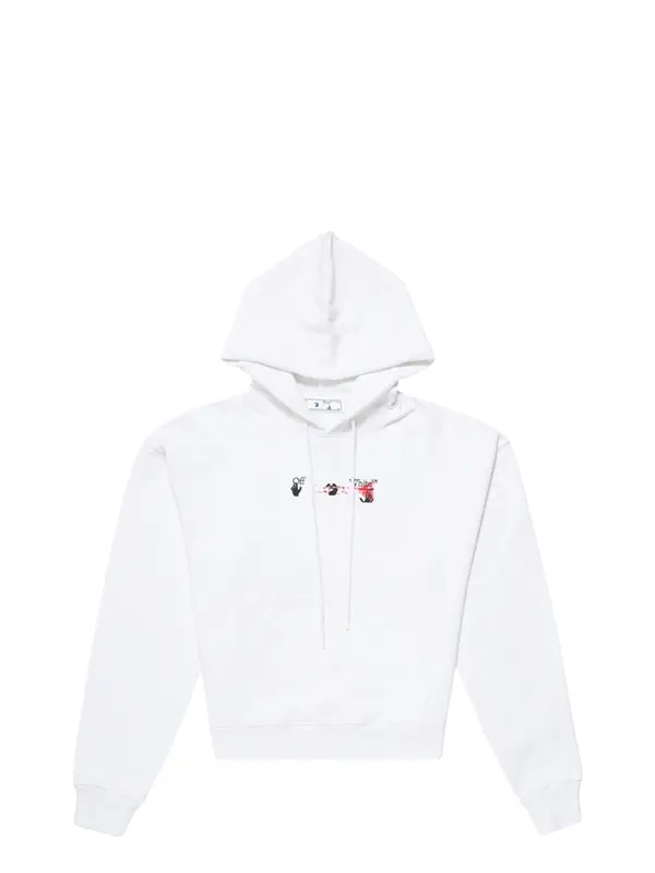 Off-White Acrylic Arrow Over Hoodie - White