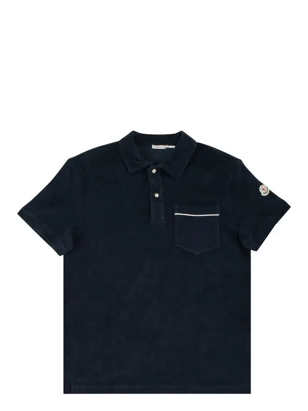 Moncler Short-sleeve Polo - Blue