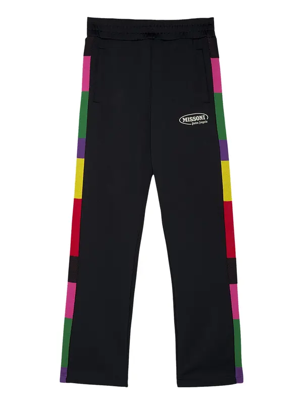 Palm Angels X Missoni Track Pants /white - Black
