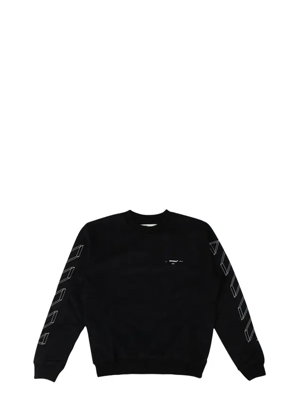 Off-White 3d Line Crewneck Sweatshirt - Black