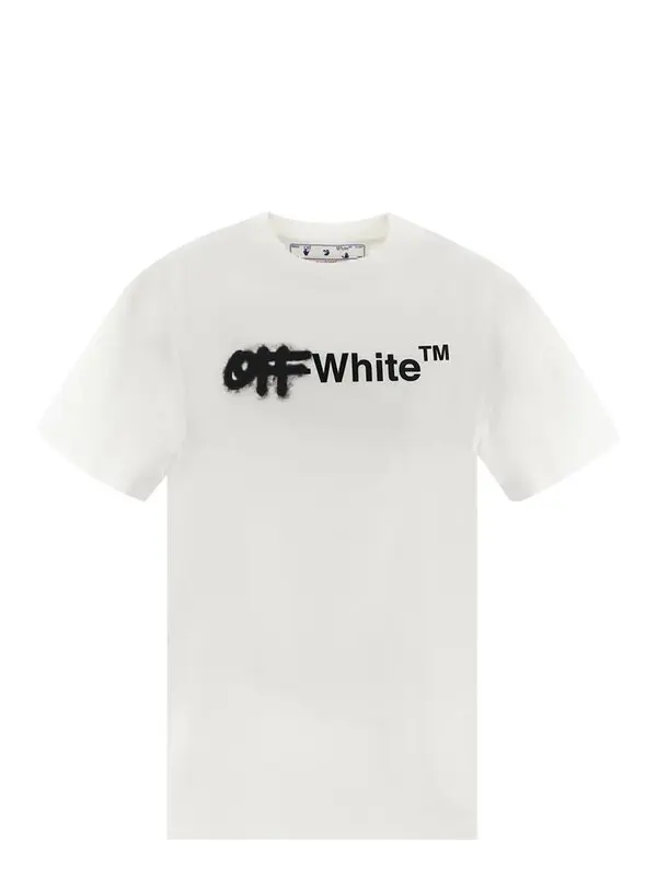 Off-White Spray Helvetica Over Skate Short-sleeve Tee /black - White