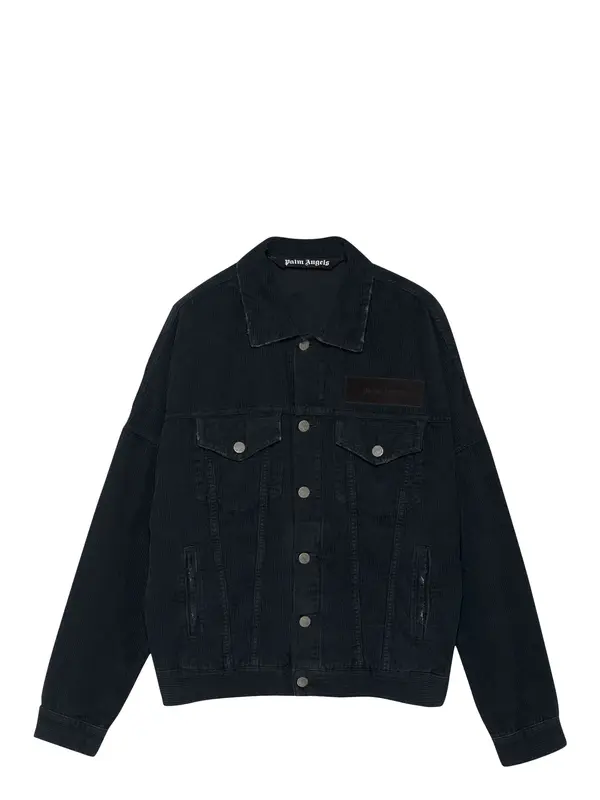 Palm Angels Corduroy Denim Jacket - Black