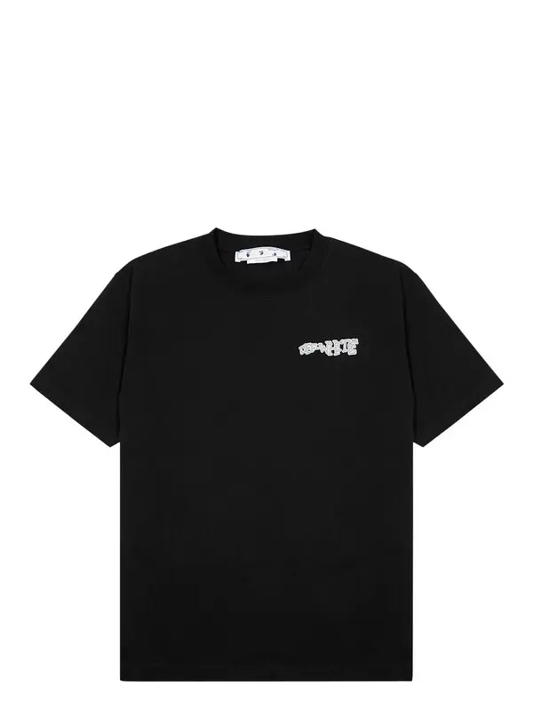 Off-White Carlos Arrow Slim Short-sleeve Tee - Black