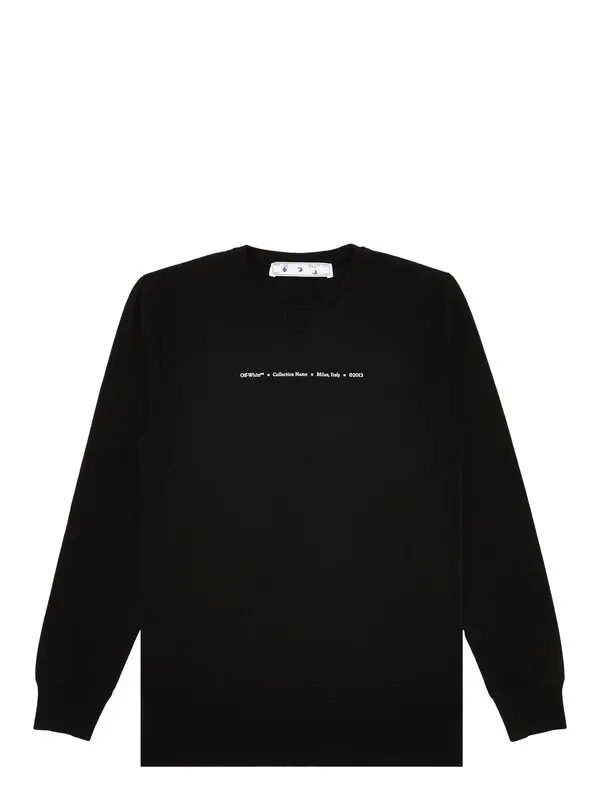 Off-White Tornado Arrow Long-sleeve Tee /multicolor - Black