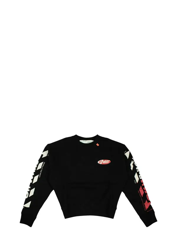 Off-White Split Crewneck Sweatshirt - Black