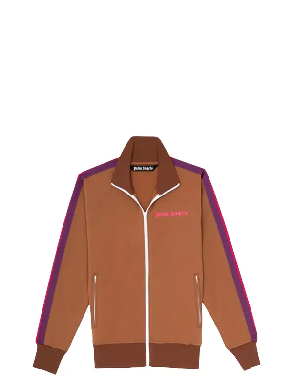 Palm Angels College Track Jacket /magenta - Brown