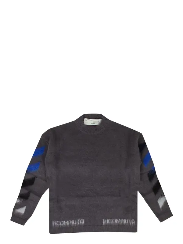 Off-White Diag Brushed Knitwear - Grey