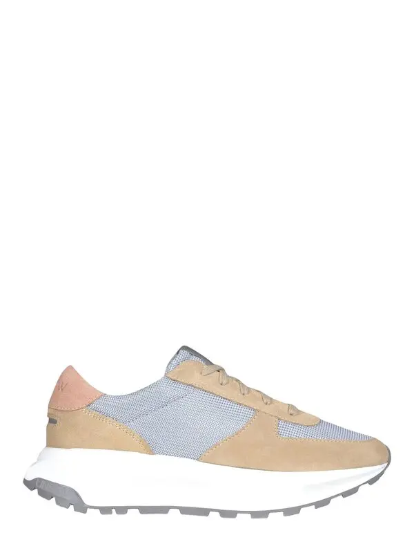 UNSEEN Footwear Suede Trinity Trainers - Pink/white