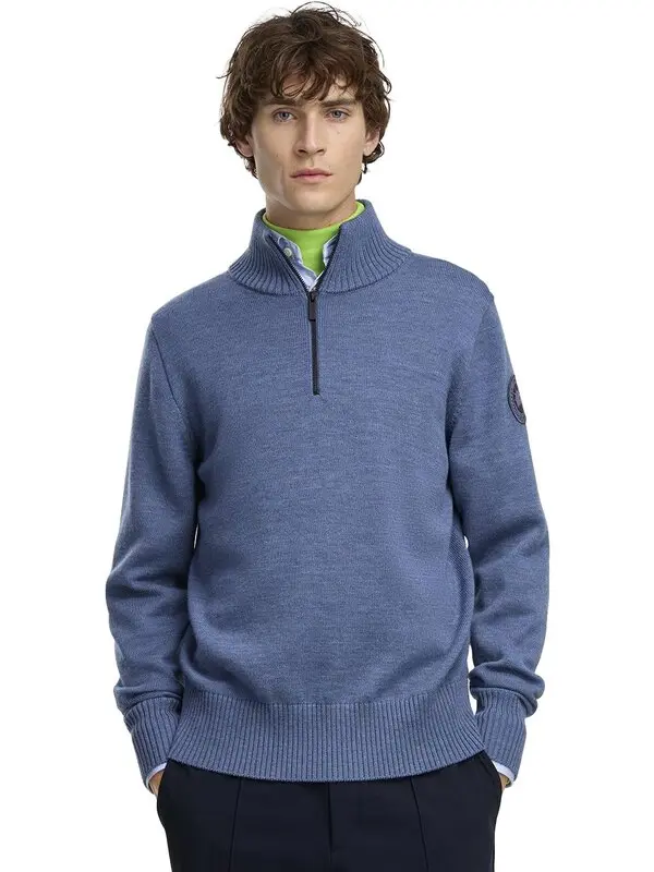 Canada Goose Rosseau Quarter Zip Sweater - Ozone Blue Heather