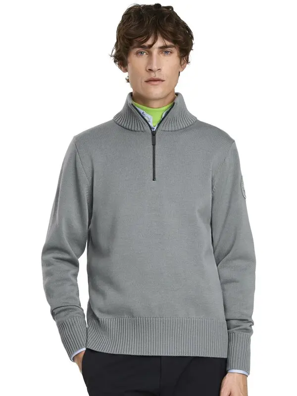 Canada Goose Rosseau Quarter Zip Sweater - Stratus Grey