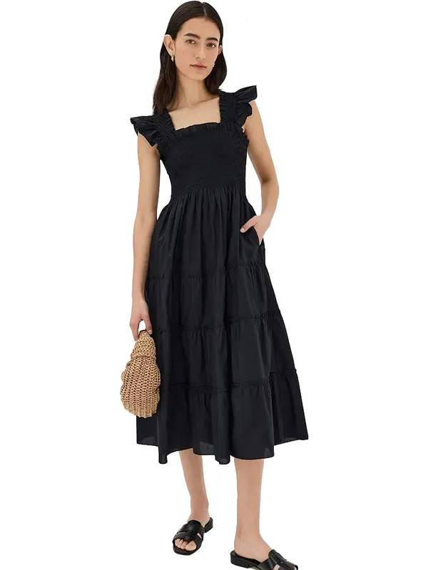 Hill House Home The Ellie Cotton Nap Dress - Black