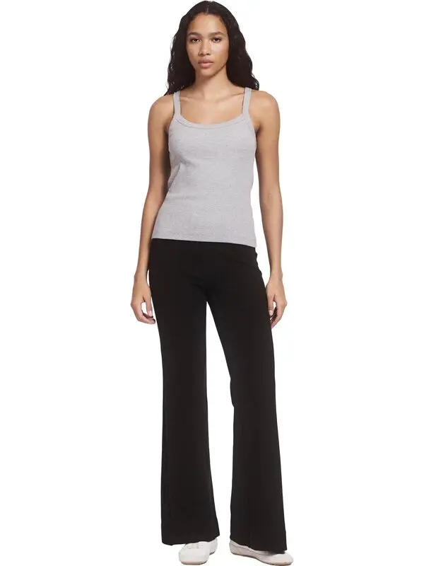 NINETY PERCENT Wide Leg Travel Pant - Black