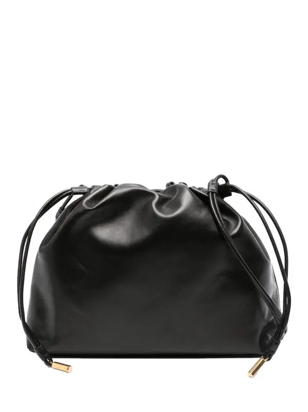 THE ROW Angy Leather Crossbody Bag - Black