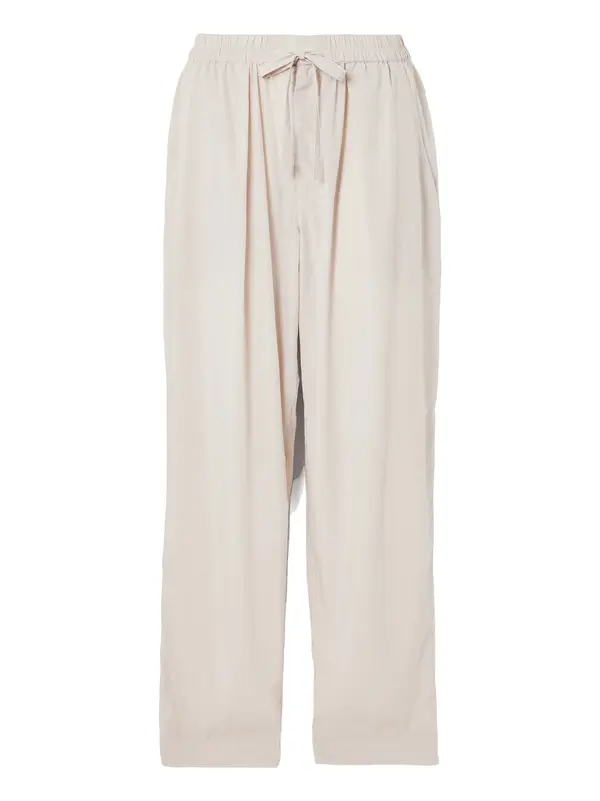 MARANT ETOILE Isabel Marant Hectorina Lyocell-blend Crepe Trousers - Off-white